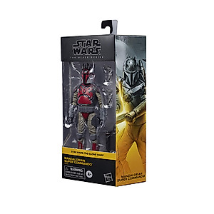 Star Wars The Black Series Mandalorian Super Commando Toy 15-cm-Scale The Clone Wars Collectible Action Figure, Ages 4 and Up
