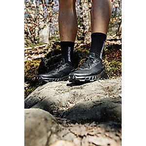 Salomon Men's ALPHACROSS 5 Trail Running Shoes for Men, Black / Black / Ebony, 12