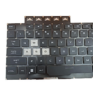 Laptop Replacement US Layout RGB Colorful Backlight Keyboard for ASUS TUF Gaming 8 F15 FX506 FA506 FA506II FX506H FA506Q FX506L FA506H F17 FX706 FX706L FA706U FX706U FA706 661VUS00