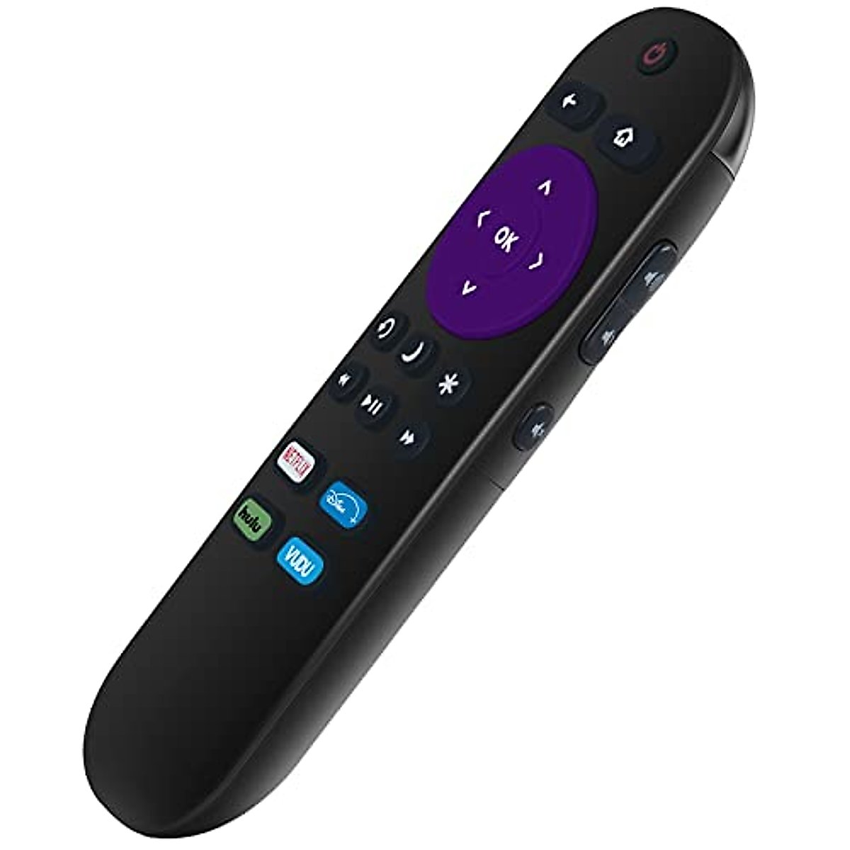 Replace IR Remote Control fit for ONN Roku TV, 4K UHD LCD Smart HDTV with Net-Flix Dis-ney Hu-lu VU-DU Shortcut APP Button Key