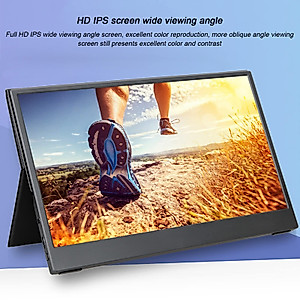 Serchou 13.3-inch Ultra-Thin Portable Monitor External Expansion of The Same Screen IPS HD Display, Built-in Dual Speakers