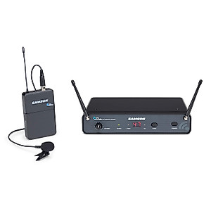 Samson Technologies Concert 88x Presentation Wireless System with LM5 Lavalier Microphone (K Band) (SWC88XBLM5-K), Black
