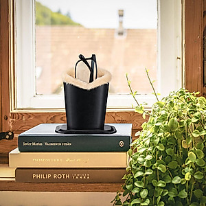 Weewooday 6 Pack Plush Lined Eyeglasses Holder Stand for Glasses Leather Reading Stand Case Protective Glasses Case (Lovely)