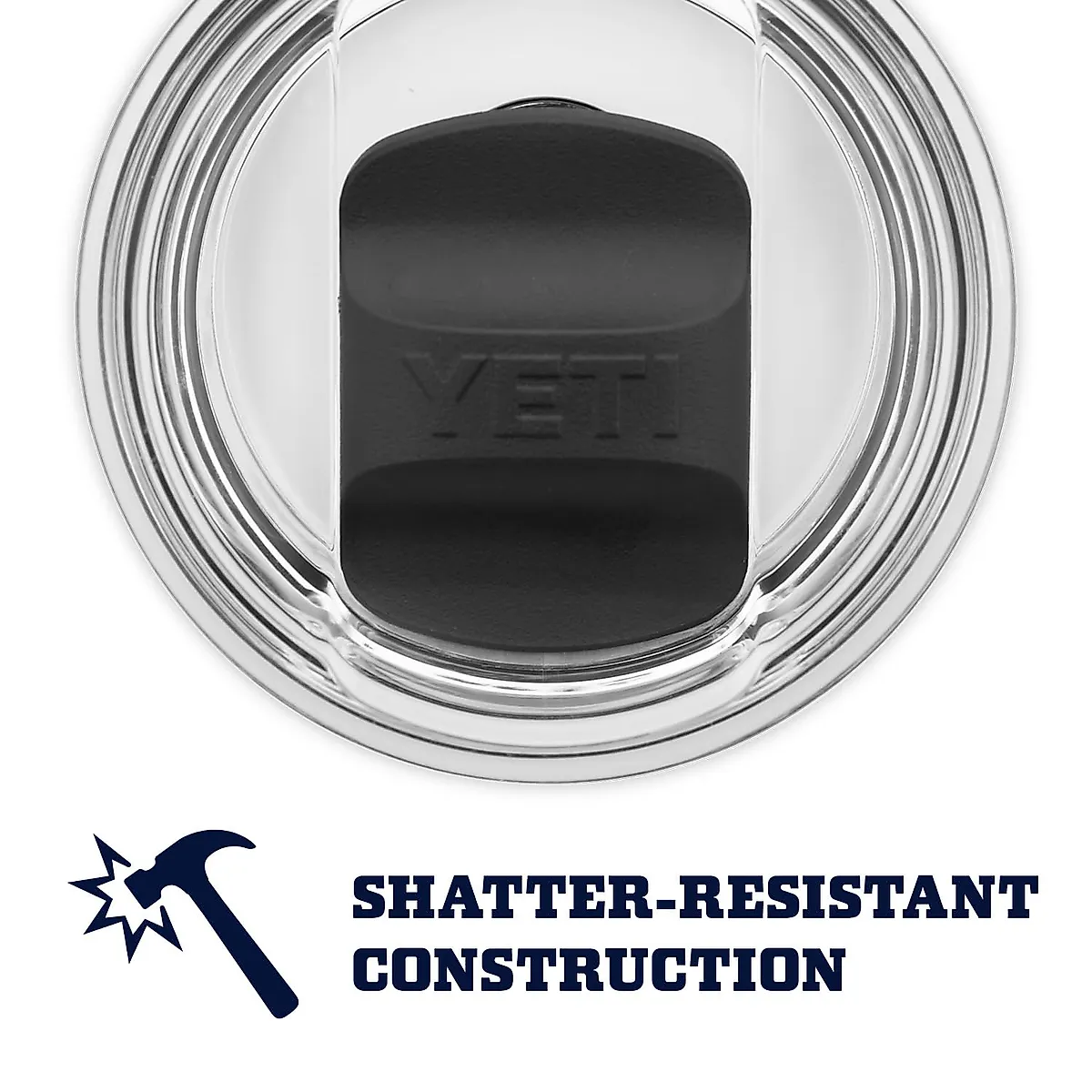 YETI Rambler 10 oz Wine Tumbler, Vacuum Insulated, Stainless Steel with MagSlider Lid, Big Wave Blue