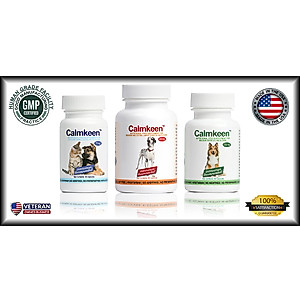Calmkeen 450 mg 120 Count Nutritional Supplement for Large Dogs 33 Pounds and Up (Formerly Calmkene)