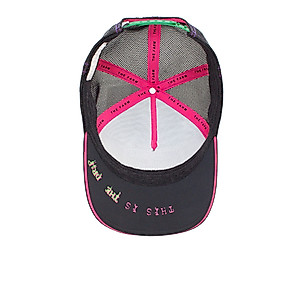 Goorin Bros. The Farm Drip Collection Unisex Adjustable Trucker Hat, Black (TRIIIPPPY), One Size