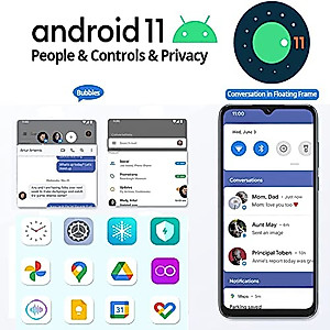 Android Phone Unlocked, Blackview A55, 4G Dual SIM Unlocked Cell Phone Android 11 Phones Unlocked, 3GB+16GB ROM Storage 128GB Expandable, 6.5" HD+Face ID Unlock,4780mAh,Support AT&T, Cricket, T-Mobile