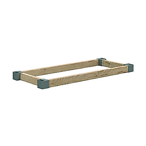 HyLoft Heavyweight 2 x 4 Do-it-Yourself Single Shelf Kit, Gray