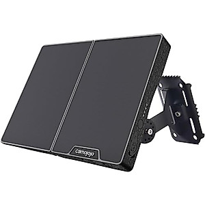 Camojojo Double Trail Camera Solar Panel 12V/1A 5.5V/1.5A Foldable Solar Charger Kit Waterproof IP66 with Build-in 3000mAH Rechargeable Lithium Polymer Battery Hunting Accessory