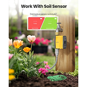 RAINPOINT WiFi Water Timer TTV103WRF Brass Inlet, Only WiFi Sprinkler Timer, No WiFi Hub, Must be Used with TWG004WRF WiFi hub