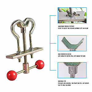 MIGONG Branch Bender Tool, Alloy Steel Tree Limb Spreaders The Trees Branch Modulator Trunk Lopper Regulator Bending The Branches Bonsai Tools 11x10.1Cm
