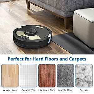 JORAIR AV2610WA RV2610WA Vacuum Mop Replacement Pads Compatible with Shark RV2610WA AV2610WA RV2620WD RV2410WD AI Ultra 2- in-1 Robot Vacuum, Washable Reusable Microfiber Soft Pads, 6 Pack