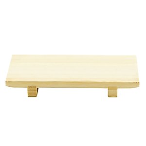 Helen's Asian Kitchen Sushi Serving Tray, 9.5-Inches x 6-Inches, Natural Bamboo