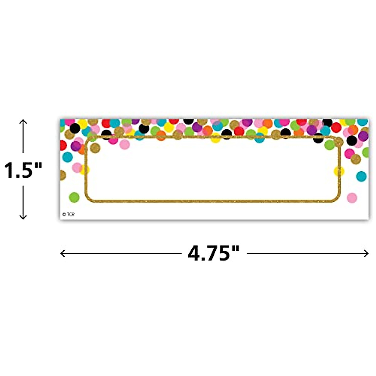 Teacher Created Resources® Confetti Labels Magnetic Accents, Pack of 20