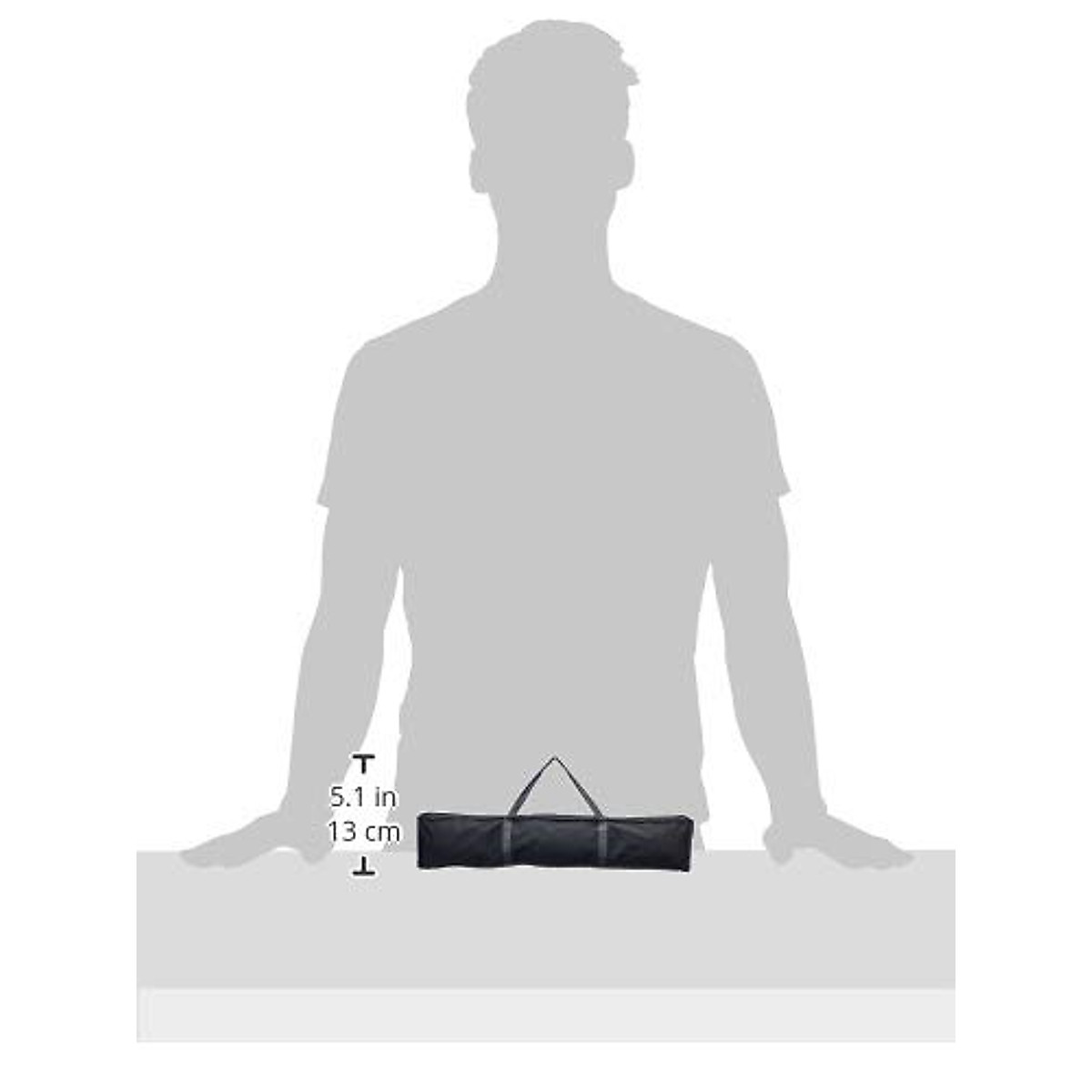 PORTAL Folding Portable, Guest Carry Bag and Side Storage Organizer, Camping Adults Away Tent Sleeping Cot Bed, Supports 300 LBS, Black