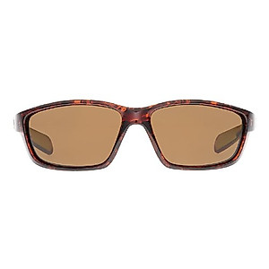 Native Eyewear Kodiak Polarized Rectangular Sunglasses, Maple Tortoise/Brown, 60 mm
