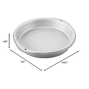 Wilton Recipe Right Non-Stick 9-Inch Round Cake Pans Set, 2-Piece, Steel