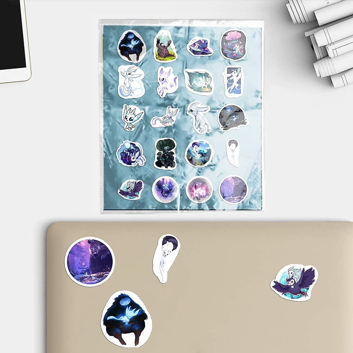 20 Pcs Stickers Pack Ori Colorful Will Vinyl Wisps Aesthetic Game Waterproof for Laptop Water Bottle Bumper Car Bike Luggage Guitar Skateboard