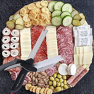 Vegetable Slicer Cutter - Produce Chopper Fruit Cutter - Smart Cutting Board And Knife Set Kitchen Slicer - Vegetable Chopper Veggie Cutter - Multiple Purpose Vegetable Slicer - Clever Smart Cutter