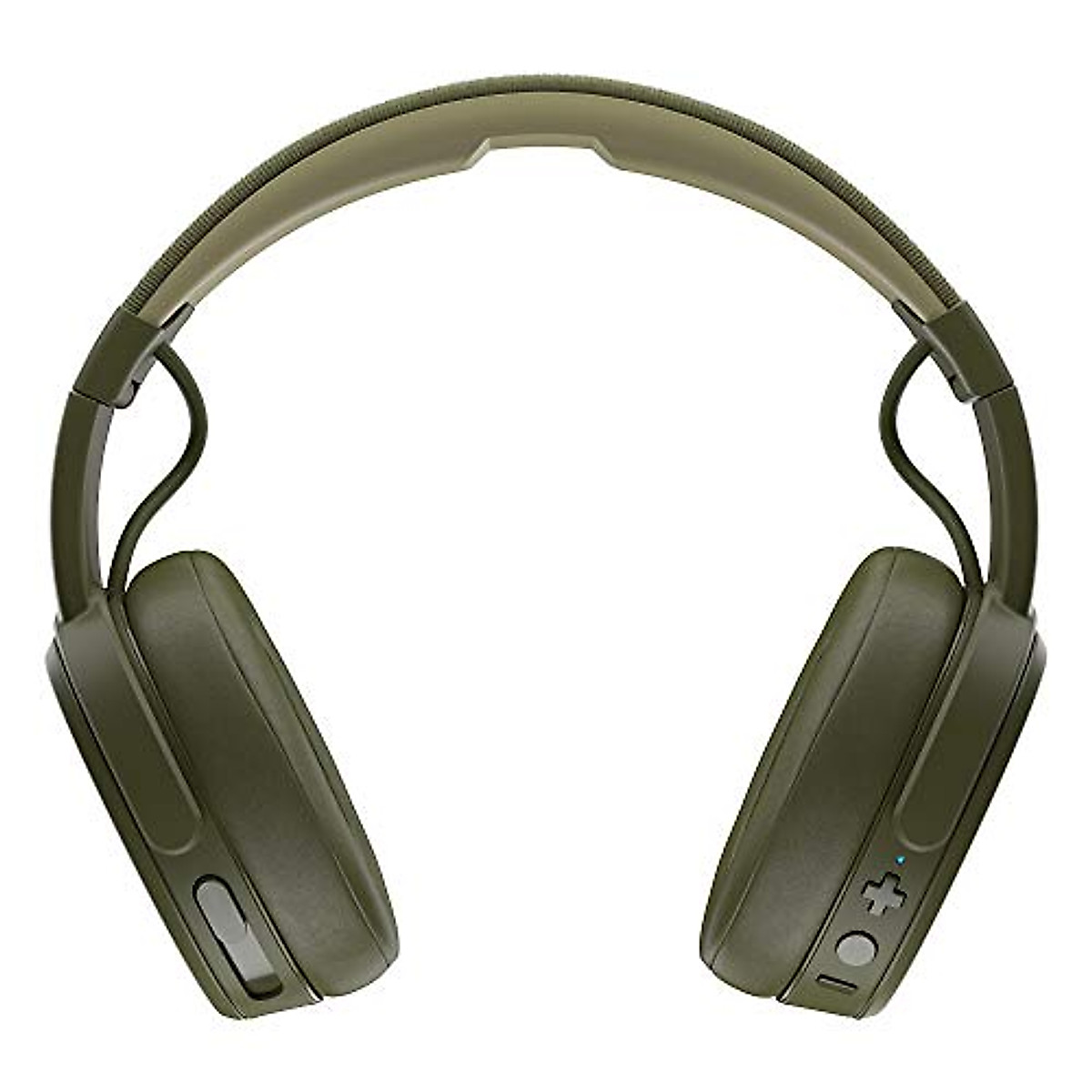 Skullcandy Crusher Wireless Over-Ear Bluetooth Headphones for iPhone and Android with Microphone / 40 Hours Battery Life / Extra Bass Tech / Great for Music, School, Workouts, and Gaming - Olive Green