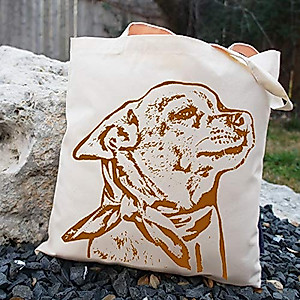 Lily the Chihuahua Tote Bag by Pet Studio Art