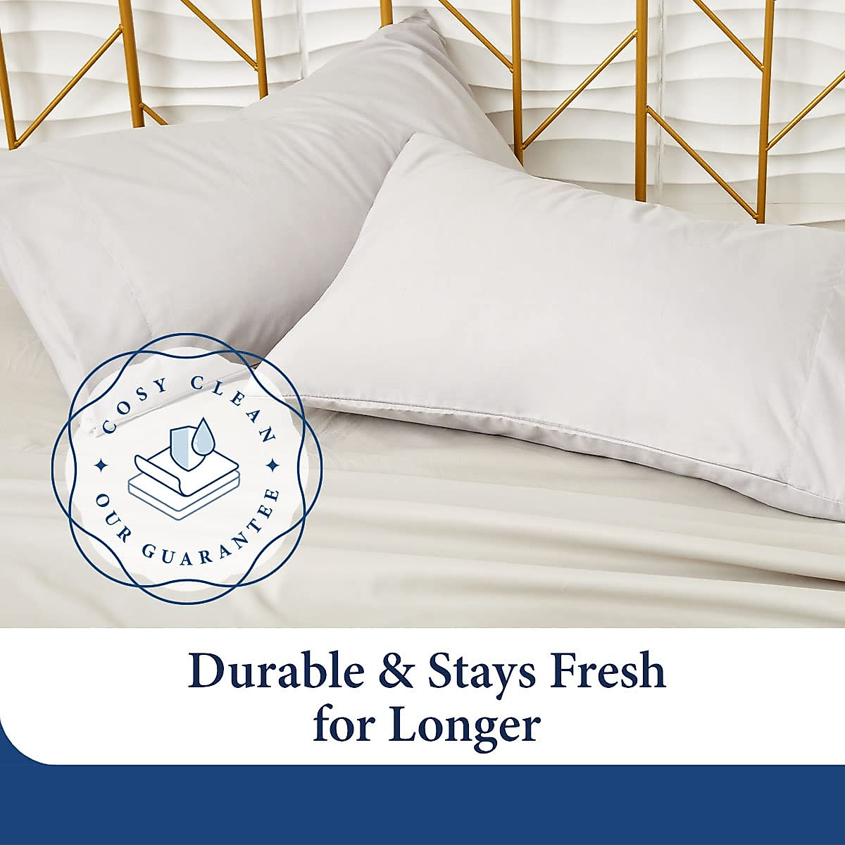 Cosy House Collection Luxury Bamboo Sheets - Blend of Rayon Derived from Bamboo - Cooling & Breathable, Silky Soft, 16-Inch Deep Pockets - 4-Piece Bedding Set - Full, Purple