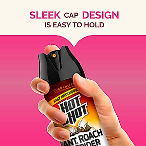 Hot Shot Ant & Roach Plus Germ Killer, Fresh Floral Scent Aerosol, 17.5-Ounce, 12-Pack