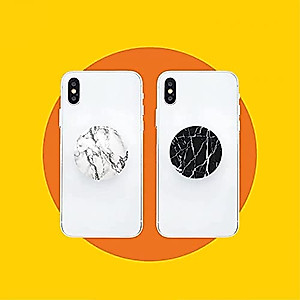 （6 Pack） Cellphone Stand,Cell Phone Finger Foldable Holder Grip for Smartphones and Tablets - Black White Pink Unicorn Blue Galaxy Marble Mandala