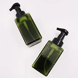 Herb Life 2 PCS Foaming Soap Dispenser, Refillable Foam Liquid Hand Soap Empty Plastic Pump Bottle Container for Bathroom Vanities, Kitchen Sink, Hospital, Clinic (17oz)