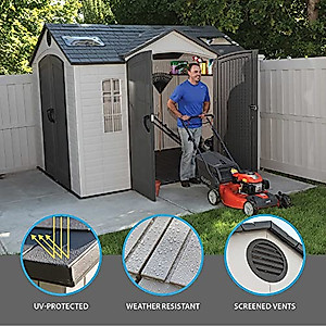 LIFETIME 10 FT. X 8 FT. OUTDOOR STORAGE SHED (Model 60001)