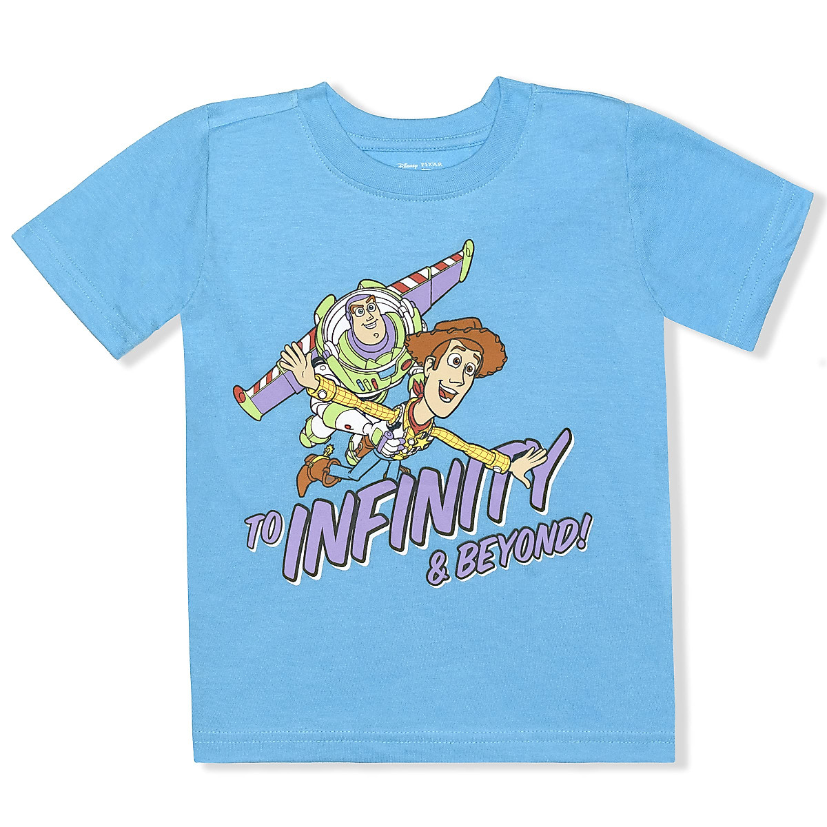 Disney Toy Story Woody & Buzz Lightyear Boys 2 Pack Short Sleeve T-Shirt for Toddler and Little Kids Grey