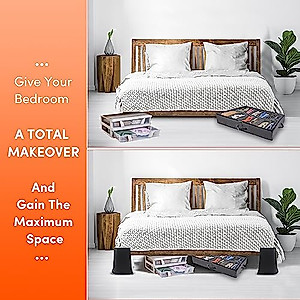 DEDU Bed Risers 8 Inch Heavy Duty 4 Pack, Furniture Risers for Sofas Oversized Supports Up to 11000 Lbs, Upgrade Couch Risers L Shape for Sofas, Couch, Desk or Chair (Black)