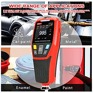 UNI-T UT343D Digital Coating Thickness Gauge Meter Tester Range 0 to 1250um with USB Data Function