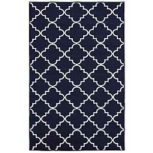 Mohawk Home Soho Fancy Trellis Navy Geometric (5' X 7') Area Rug