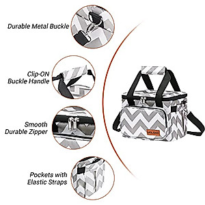 uoloao Large Lunch Bag Men Women for Work, 18Can(10L) Insulated Lunch Box Cooler Bag Leakproof, Adult Lunch Box with Adjustable Shoulder Strap for Office Picnic Beach School