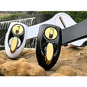 Boss Bidet Bold White Gold – Non electric bidet attachment for your toilet seat – Water Sprayer, Save your Money on toilet paper and Reduce Waste