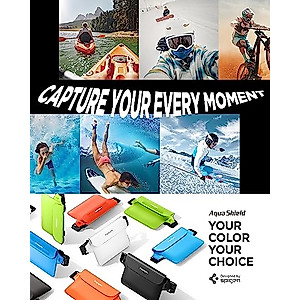 Spigen AquaShield Waterproof Pouch A620 (Pack of 2) - Black, Clear