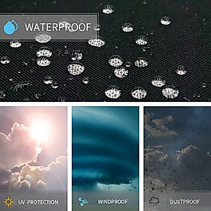 NEXCOVER Waterproof Universal Generator Cover - Weather/UV Resistant Cover 32 x 24 x 24 inch, for Most Portable Generators 5000-10000 Watt, Black