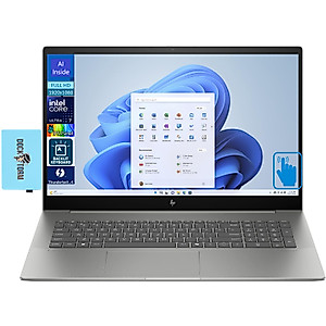 HP Envy 17t-cr00 17.3" FHD 60Hz Touchscreen Business IPS Laptop (Intel i7-1260P 12-Core, 16GB RAM, 1TB PCIe SSD, Intel Iris Xe, (1920x1080), WiFi, Bluetooth, Backlit KB, Win 11 Pro) with Hub
