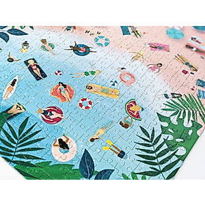 500 Piece Puzzles for Adults - Jigsaw Puzzles 500 Pieces - 500 Piece Puzzle - Day at The Beach - Beautiful Artistic Tropical Jigsaw Puzzles for Adults, Teens and Families