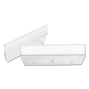 Smead Easy Slide Tab, 1/3-Cut, Clear, 18 Per Pack (64626)