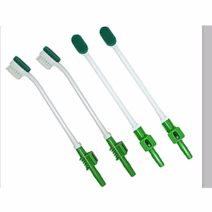 MUNKCARE Disposable Suction Swab Suction Toothbrush Green Head 60 per Pack