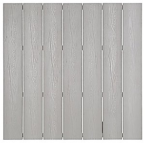 Modway Maine Aluminum Outdoor Patio 40" Dining Table in White Light Gray