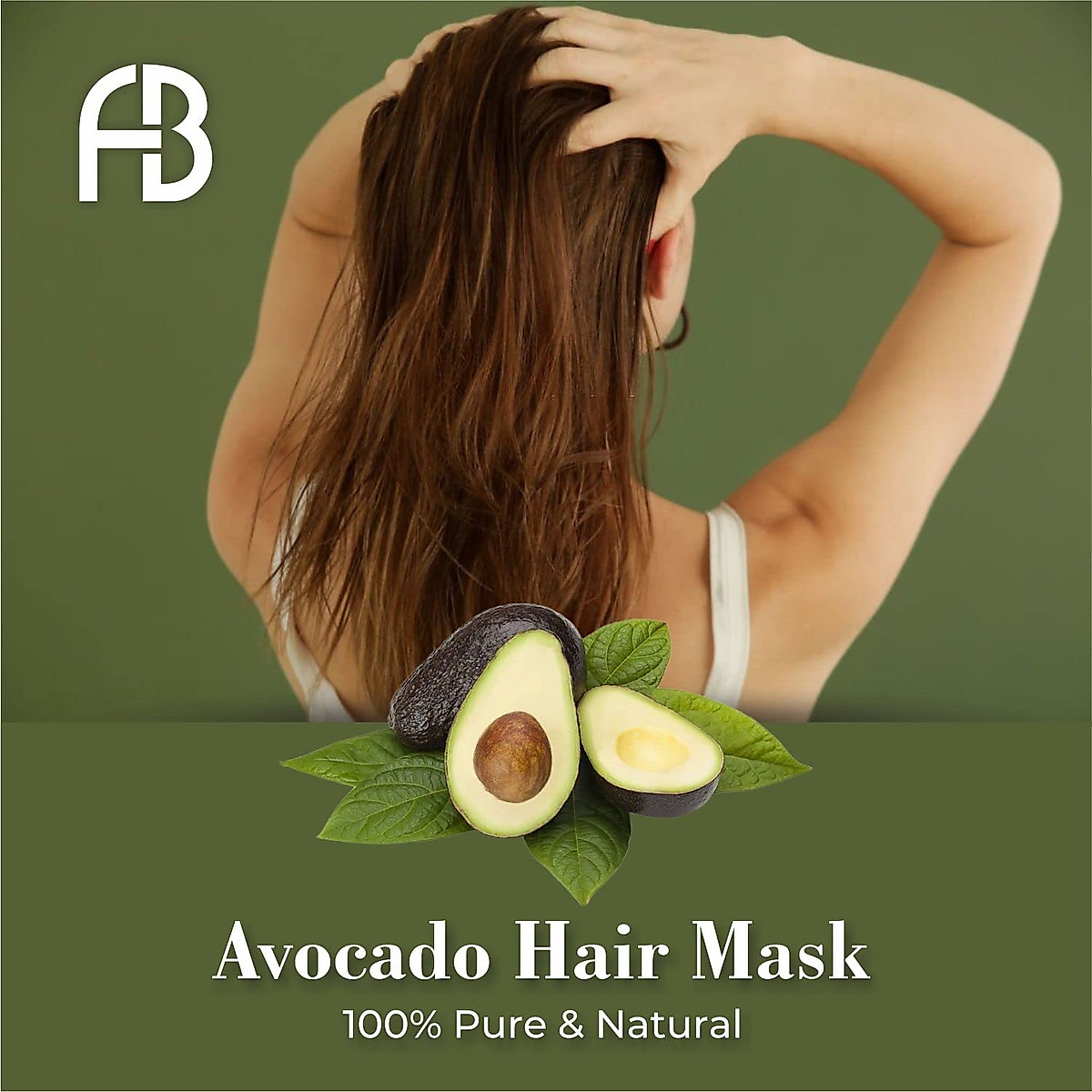 First Botany, Avocado Shea Nourishing Hair Mask - Restorative Deep Conditioning Hair Mask for Dry Damaged Hair and growth, Hair moisturizer & Conditioner, Sulfate Free hair treatment & hair care