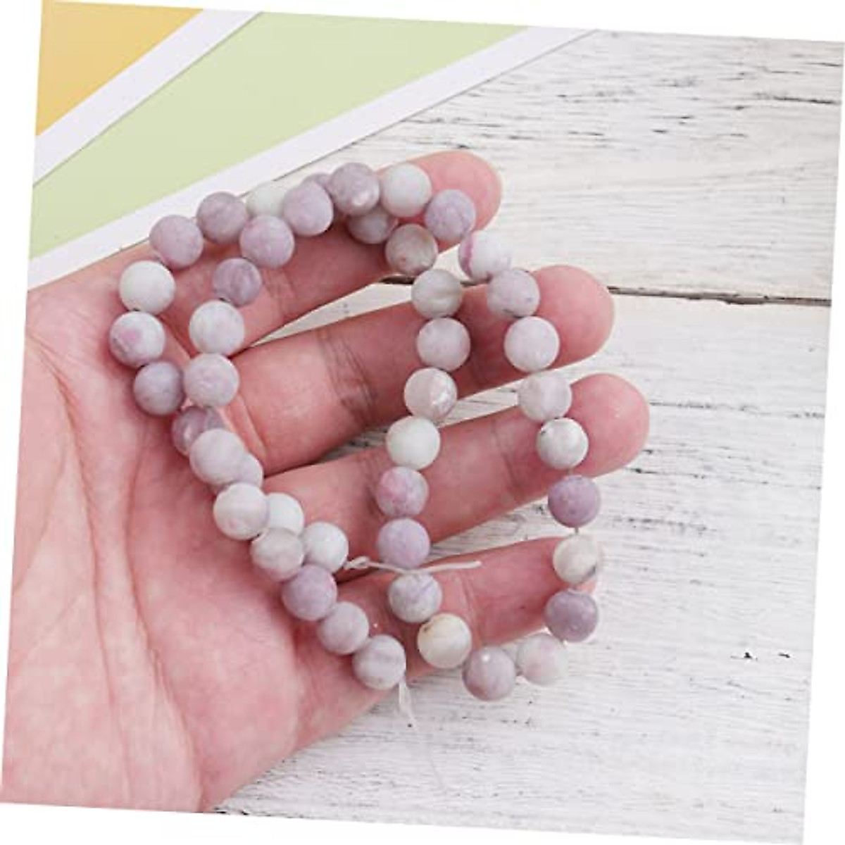 Didiseaon 1 String Necklace Spacer Beads Small Beads Matte Gemstone Beads Slap Bracelets for Jewelry Accessories Jewels for DIY Supplies DIY Accessories Kit Round Beads Beaded Girl