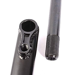 KHEbikes MVP V2 BMX Crank Set 48 Teeth CrMo 19 mm Axle Black 1.79lbs 175 mm