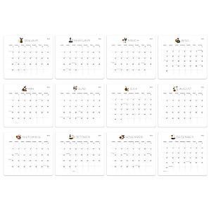 Beautiful 2023 Magnetic Fridge Calendar - Runs Until July 2024 - The Perfect Monthly Calendar With Abstract Designs for Easy Planning