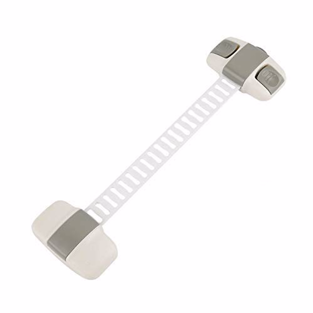 Child Safety Locks, Adjustable Strap to Cabinets, Drawers, Cupboard, Dishwashers, Toilet, Oven, Fridge, Closet, Seat, Door, Window, Adhesive No Tools or Drilling Required (Grey)