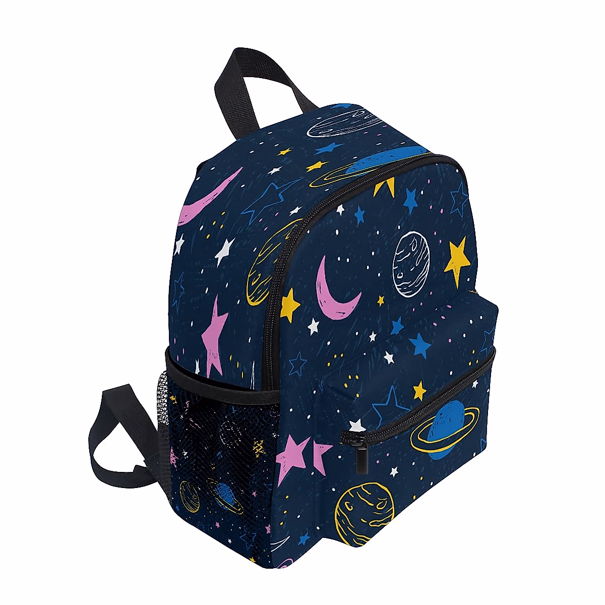 Cute Toddler Backpack Mini Travel Bag Galaxy Moon Star Planet for Baby Girl Boy Age 3-7