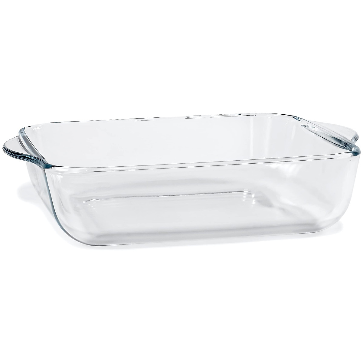 Red Co. 2 Qt Large 8.5” x 8.5” Square Clear Glass Casserole Baking Dish with Handles